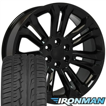 OE Wheels 20 inch Black 5652 Rims & Goodyear Tires Set Fit Specific GM ...