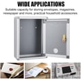 Wall Mount Mailbox, Lockable Secure Post Box, Letter Box for Outside ...