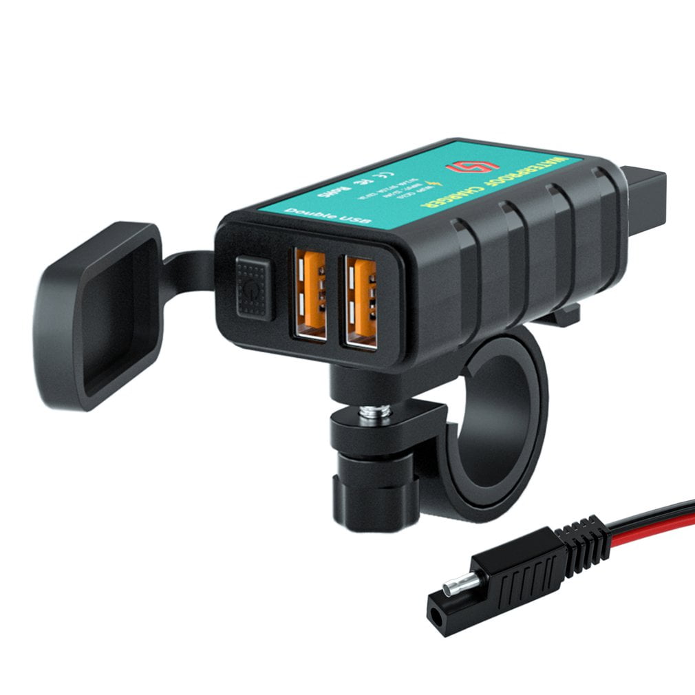TIANYING Motorcycle USB Type-C Fast Charger Voltmeter SAE Socket OT ...