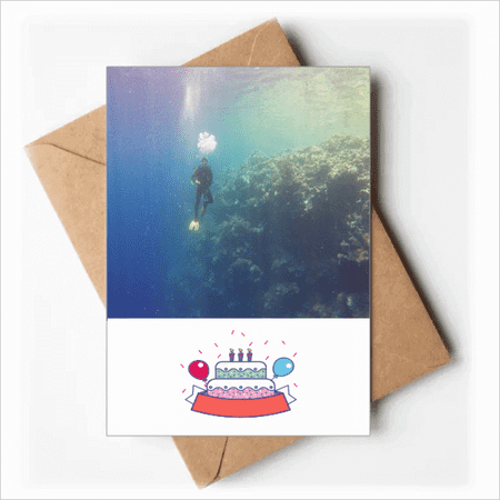 Ocean Water Diving Science Nature Picture Happy Birthday Greeting Cards ...