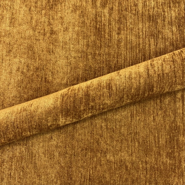 Gold Velvet Upholstery Fabric
