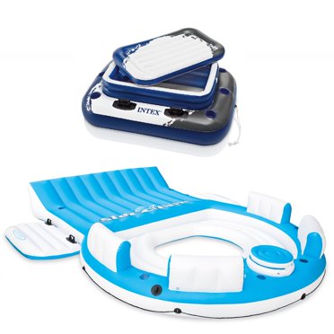 Summer Waves H2O Beats Ergo Lounge Pool Float, Blue, for Adults, Unisex ...