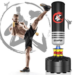 LEKÄRO Punching Bag 70" with Boxing Gloves, Heavy Boxing Bag with Stand ...