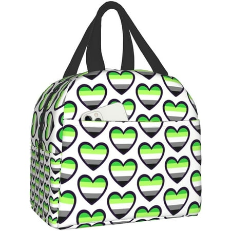 Pride Hearts - Non-Binary Lunch Box Insulated Lunch Boxes Waterproof ...