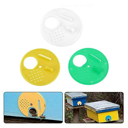 Round Bee Hive Box Entrance access round Gate Disc Plastic Bee Nest ...