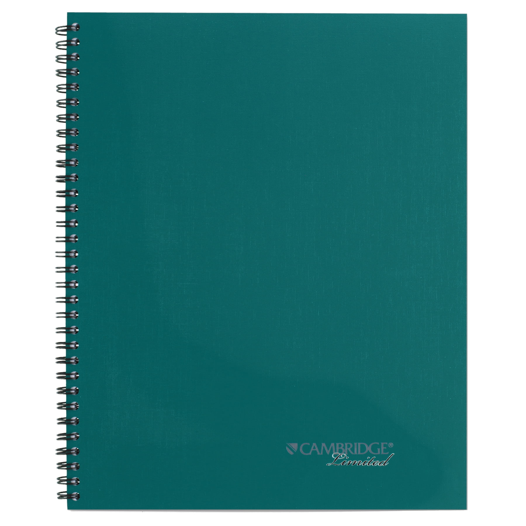 Cambridge Side Bound Guided Business Notebook, 9 1/2 x 7 1/4, Teal, 80 ...