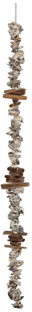 Driftwood and Oyster Shells Clusters Garland Decorative Seashells ...