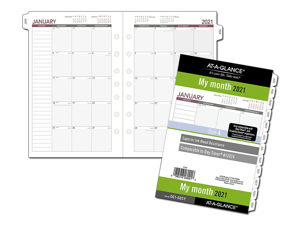 At A Glance Monthly Planner Refills at Indiana Seery blog