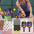Pickleball Paddle Set 4x Pickleballs Balls with Carry Bag Pickleball ...