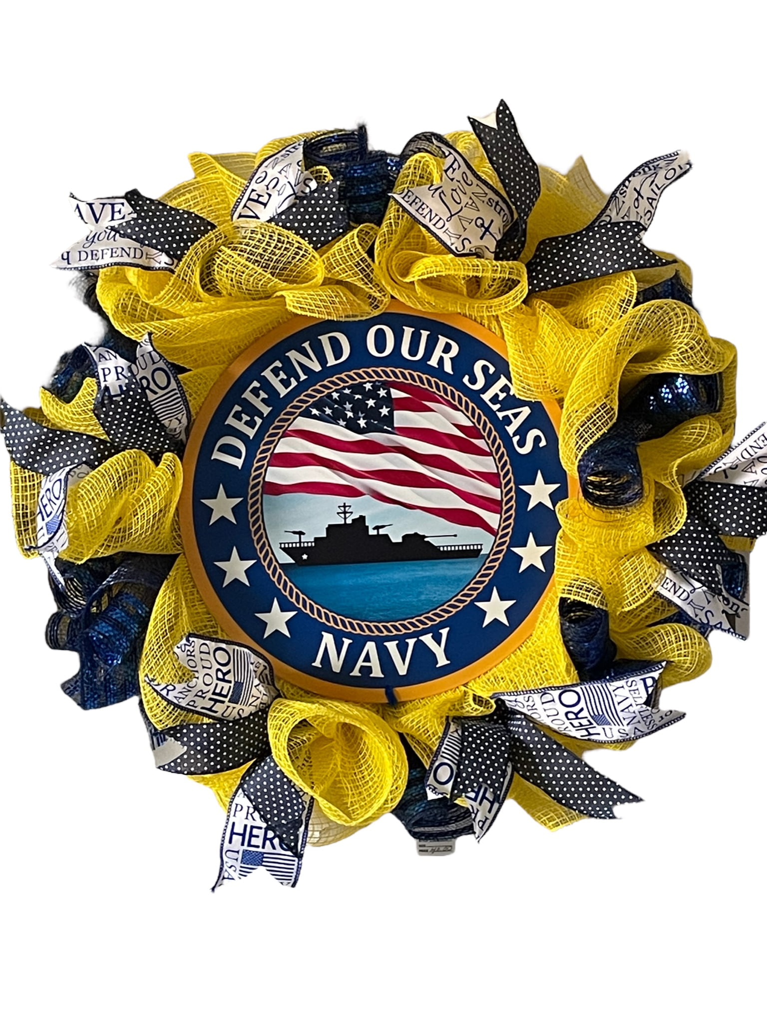 Navy Wreath, Military Wreath, Patriotic - Walmart.com