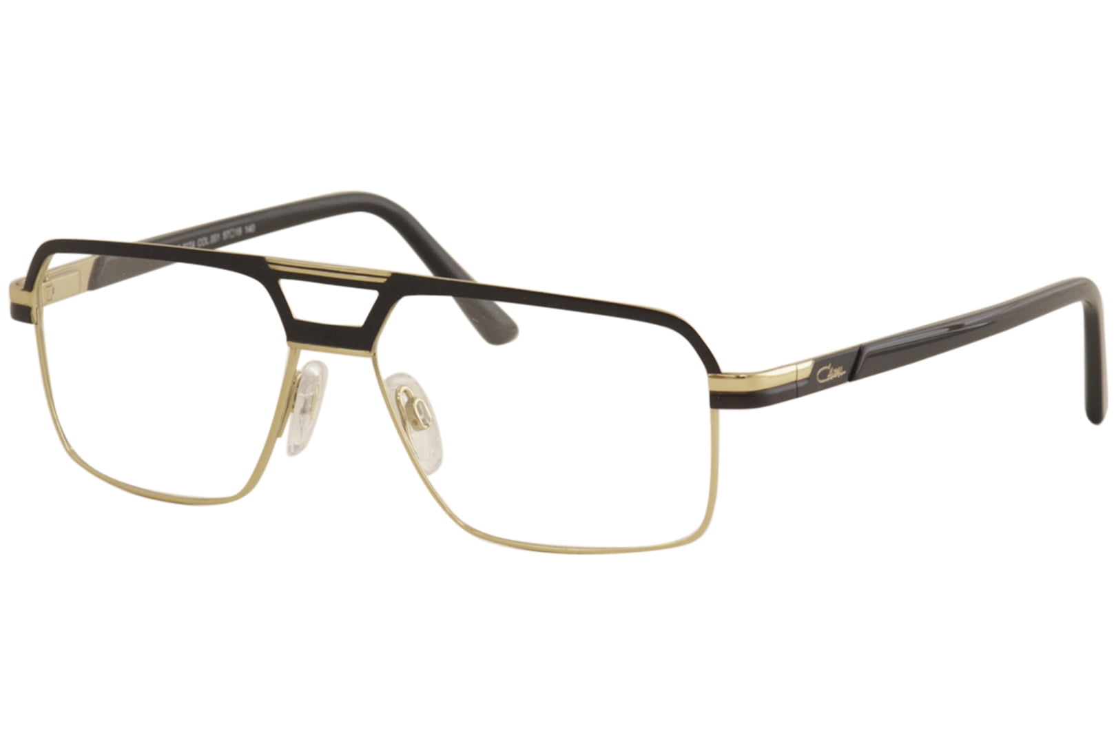 Cazal Legends Mens Eyeglasses 7074 001 Matte Blackgold Optical Frame 57mm