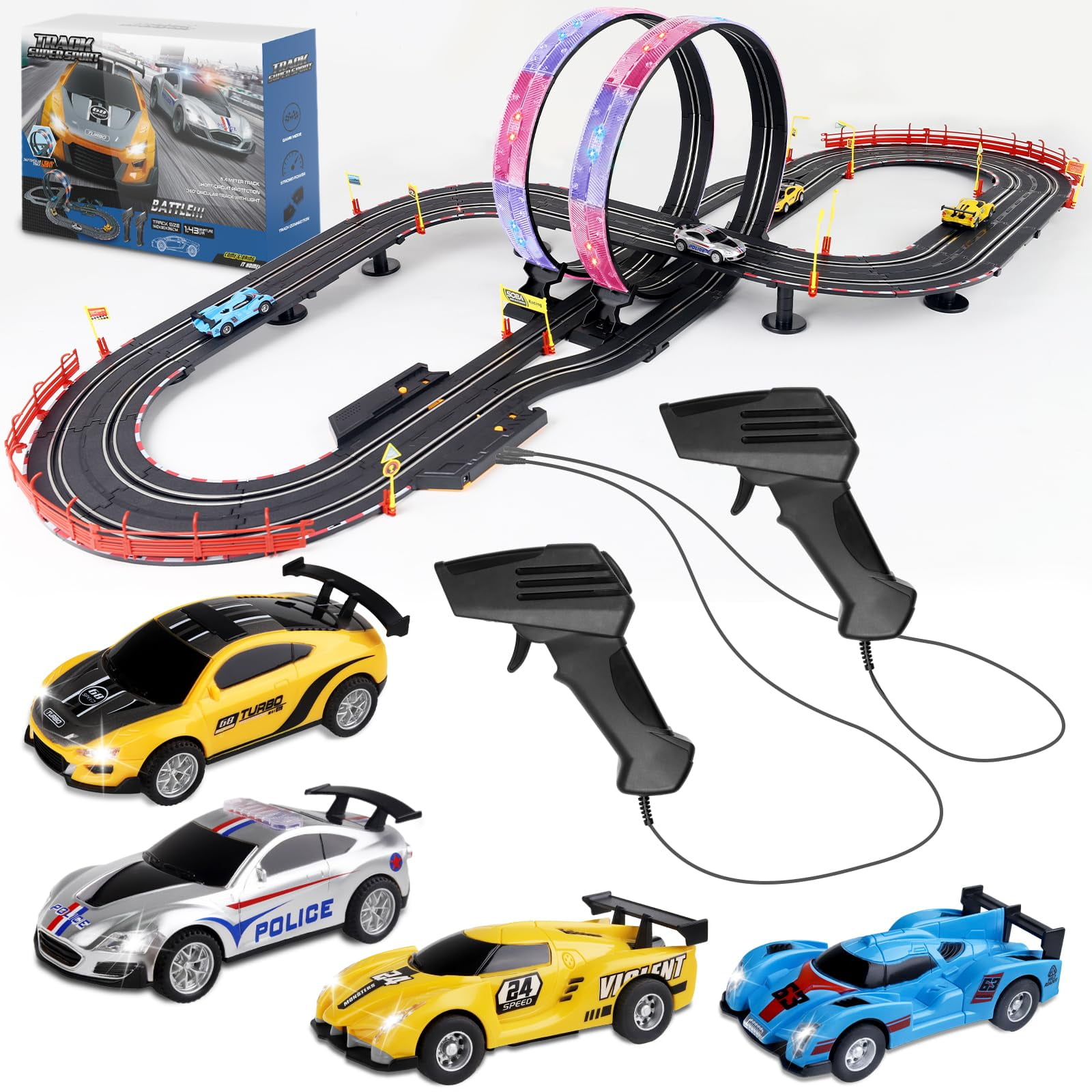 Click here for Pafolo Slot Car Race Track Set  19ft Electric Trac... prices