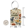 Farm House Animals Goat Luggage Tag for Suitcase 2 Pack Leather Travel ...