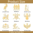 1 Set 9Pcs Nickel Self-adhesive Picture Stickers Decals Golden Mixed ...