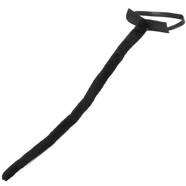 Skeleteen Costume Accessories Cat Tail - Furry Black Kitty Tail for ...