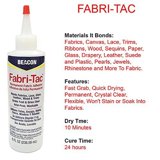 Beacon Fabri-Tac Permanent Adhesive, 8 Ounce THE GLUE GUN IN A BOTTLE ...