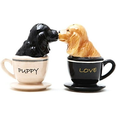 Pacific Giftware Animal Pomeranian Dog Magnetic Salt and Pepper Shakers ...
