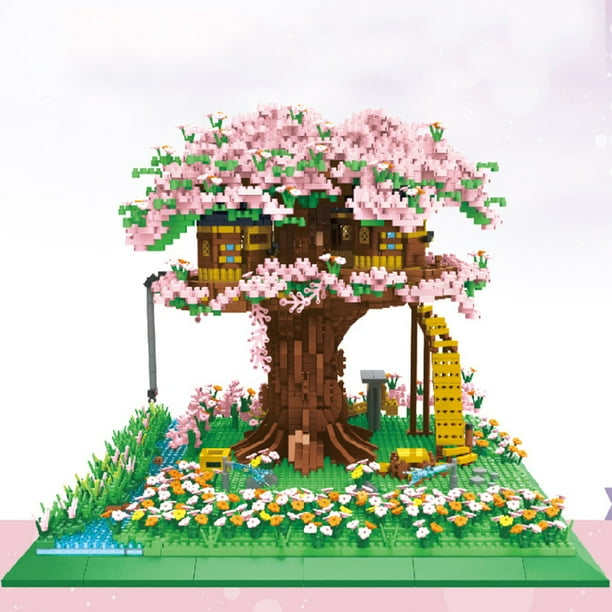 Bonsai Tree Series Building Blocks Building Kit, Sakura Tree House ...