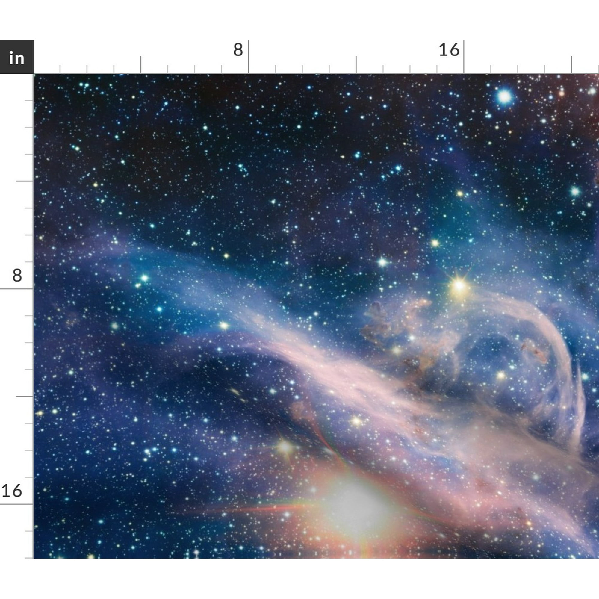 Galaxy Nebula Print Fabric