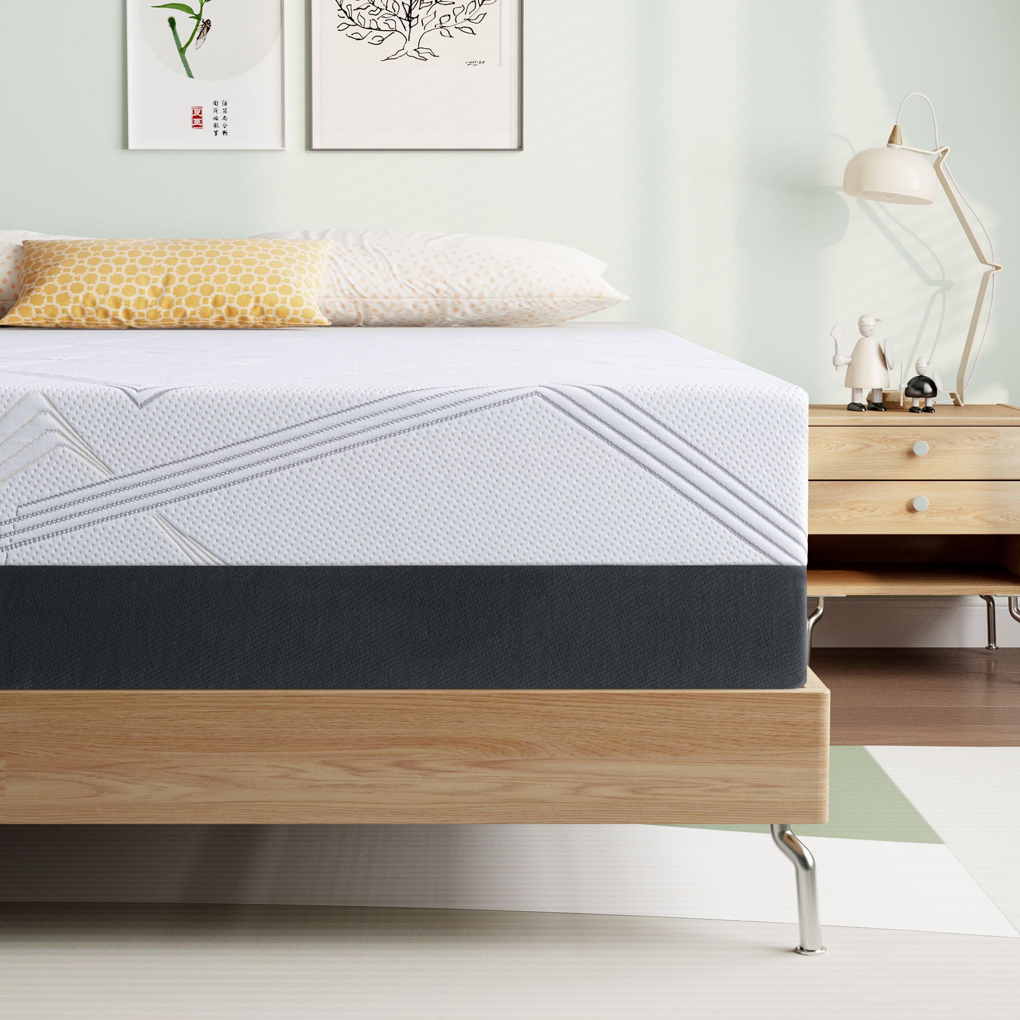 Full Size Mattress, JIAVA 8" Medium Gel Memory Foam Mattress in a Box ...