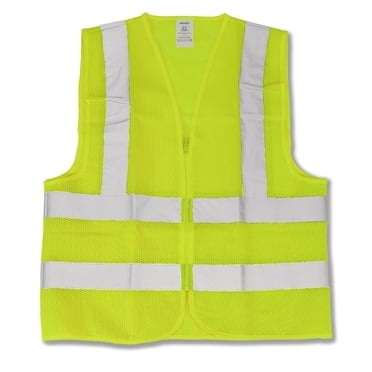 Neiko 53962A High Visibility Neon Yellow Safety Vest with Reflective ...