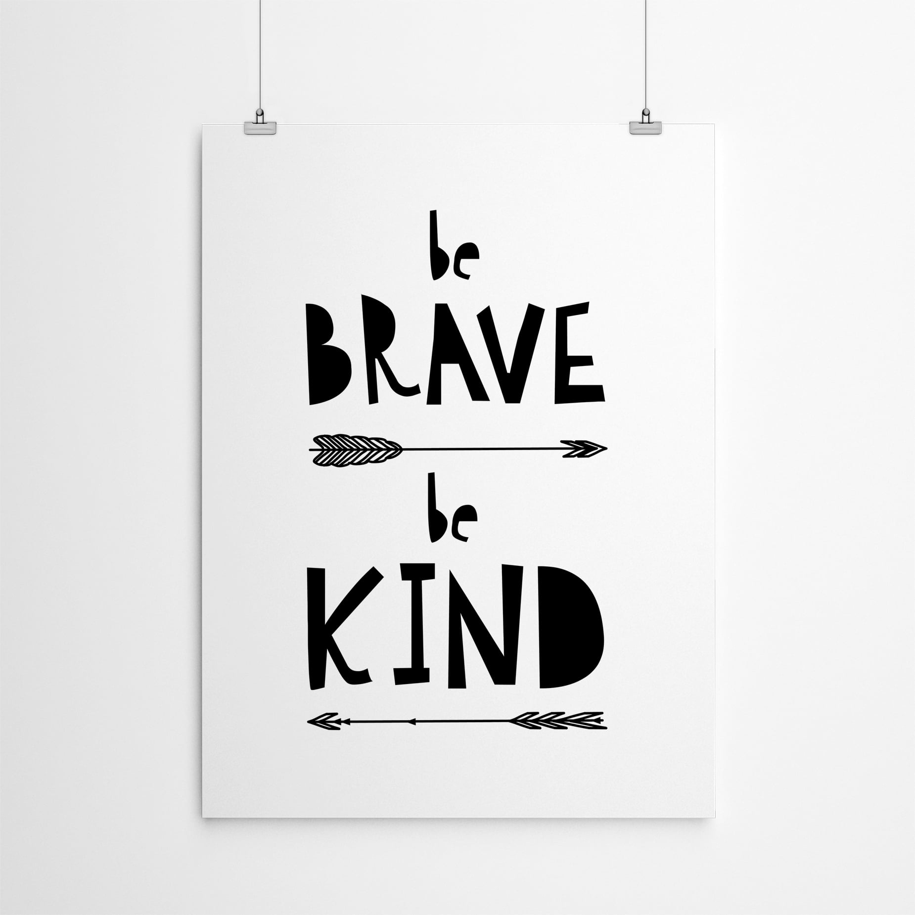 Be Brave Printable Art Text