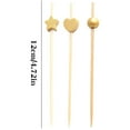 BBQ Skewers 100 disposable wooden gold bead strings, Love Star ...
