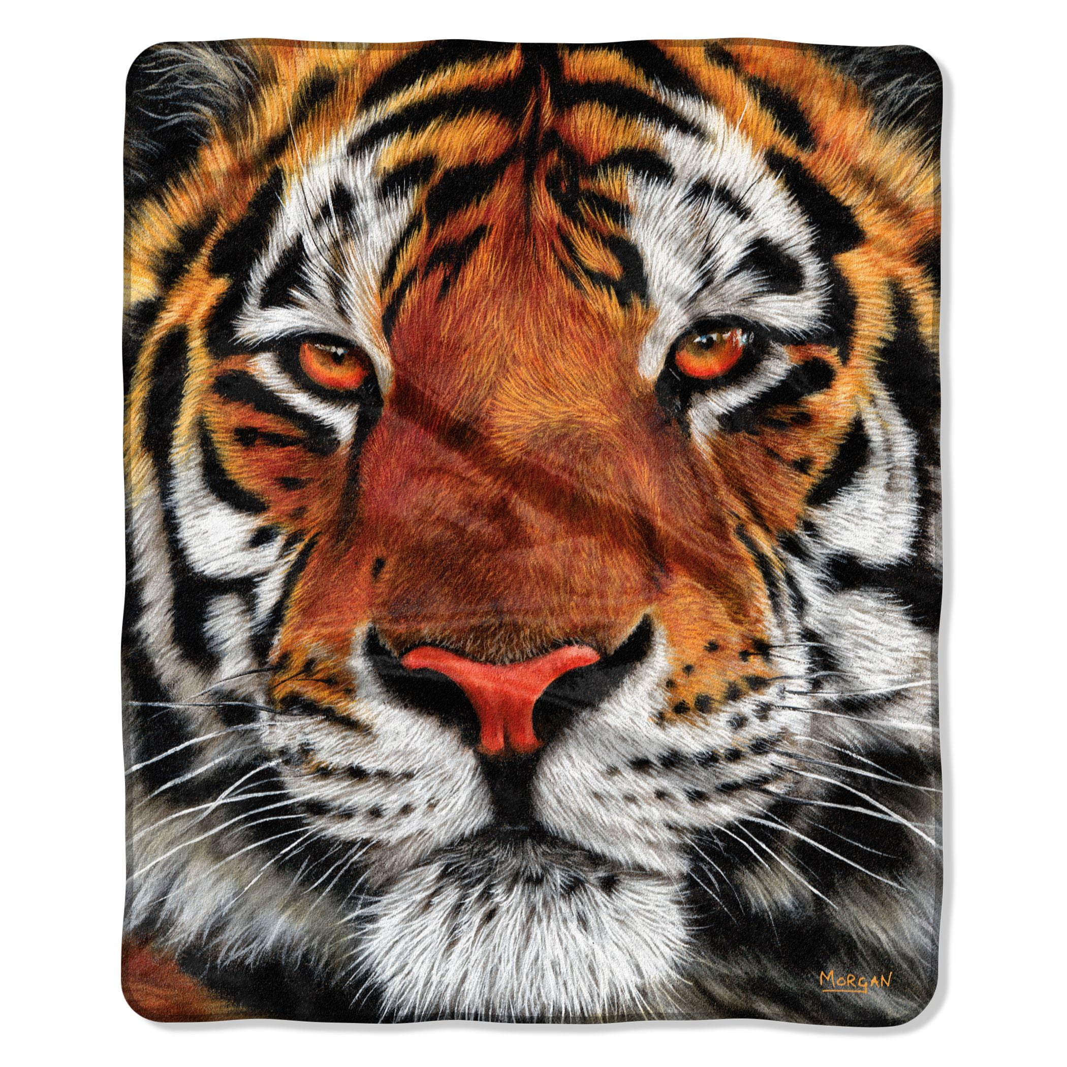 American Heritage, "Tiger Face" Throw Blanket, 50?x 60? - Walmart.com