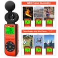 2Pcs Anemometer Handheld & Heat Stress WBGT Meter, -881W 3in1 ...