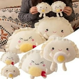 Cute Dumplings Plush Toy Funny Food Soup Dumplings Plushie Soft Throw ...
