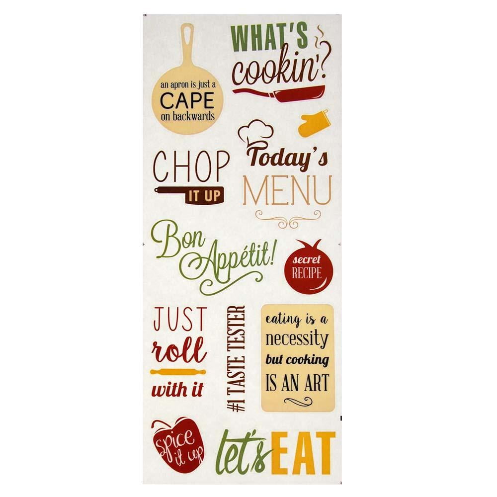 Whats Cooking Clear Photo Safe Stickers, 12-Count - Walmart.com