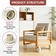 Adjustable Furniture Risers 4 Pack Beige Heavy Duty Leg Lifts for Bed ...