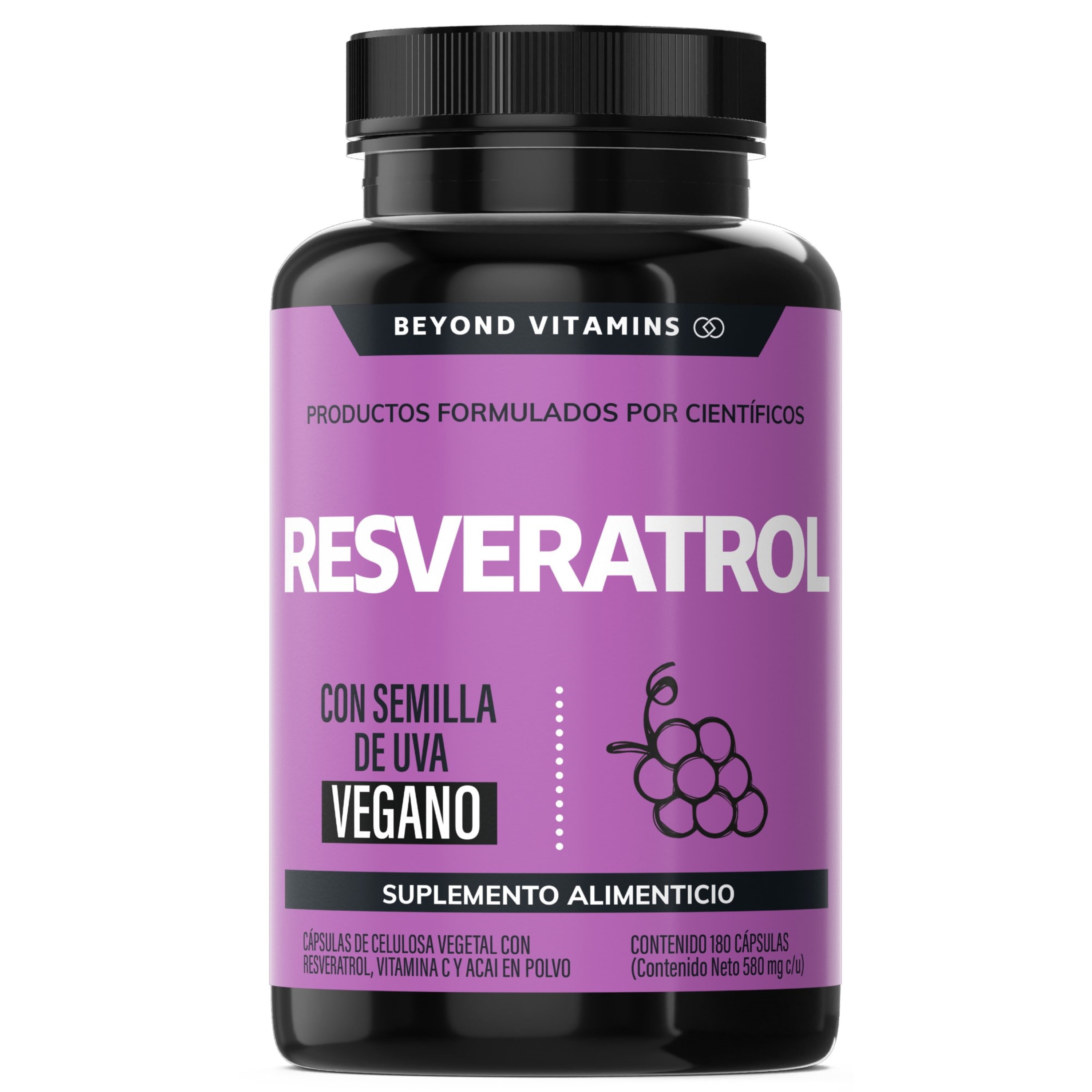 Suplemento Alimenticio Resveratrol Beyond Vitamins 180 cápsulas | Walmart en línea