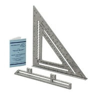 Swanson Tool Co 12 inch Aluminum Speed Square with Layout Bar & Swanson ...