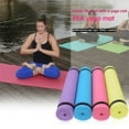 All Purpose 4mm High Density Anti-Tear Exercise Yoga Mat with Carrying ...