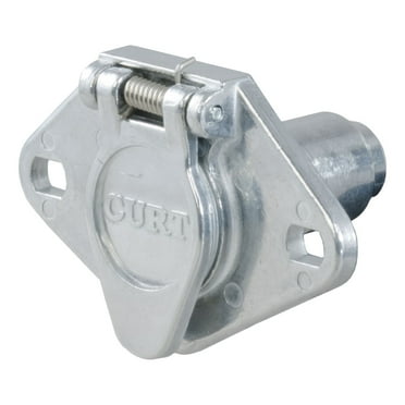 CURT 57241 7-Way RV Blade Vehicle-Side to 4-Way Flat Trailer Wiring ...