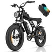 "Emoko C93 Electric Bicycle 750W, 20x4.0"" Fat Tire, 48V 20Ah, 19.8 mph ...