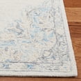SAFAVIEH Micro-Loop Katina Medallion Area Rug, Ivory/Blue, 8' x 10 ...