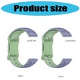 Double Color Silicone Straps Washable Bracelets Waterproof Belt For ...