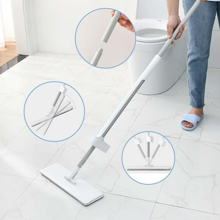 TIMIFIS Mop Floor Mop Flat Foldable Rotating Mop Hand Free Hand-washing ...