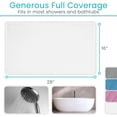 Non-Slip Bath Mat with Suction Cups - 28" x 16" Extra Large Rubber Mat ...