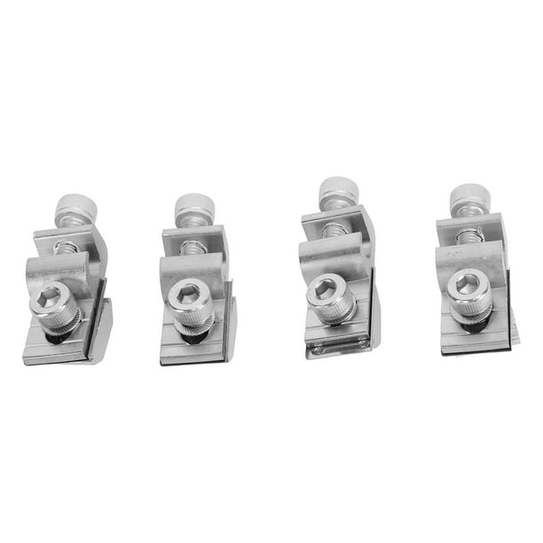 Solar Panel Ground Clamp,4 Pcs Solar Panel Solar Grounding Lugs Clip ...