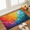 Bright Petals Door Mat 18x30 Inch Abstract Colored Petals Swirls ...