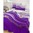 Abstract Fluid Art 3 Pieces Quilt Set, 1 Quilt with 2 Shams, Vintage ...