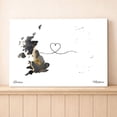 Britain Maldives Country Map Canvas Poster – Neutral Modern Wall Art ...