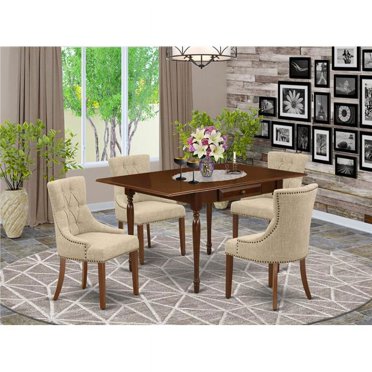 7 Piece Capri Kitchen Furniture Set - Mahogany & Dark Khaki - Walmart.com