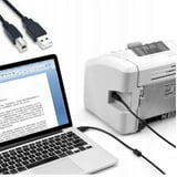 Cable USB para impresora 1,5 metros Cable de impresión 2,0 negro A/B ...