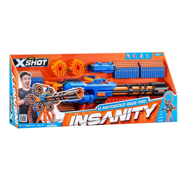 X-Shot Insanity Motorized Rage Fire with 300 Darts - Walmart.ca