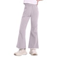 BFHHYA Youth Girls Stretch Athletic Pants Elastic Waist Flare Leg Pants ...