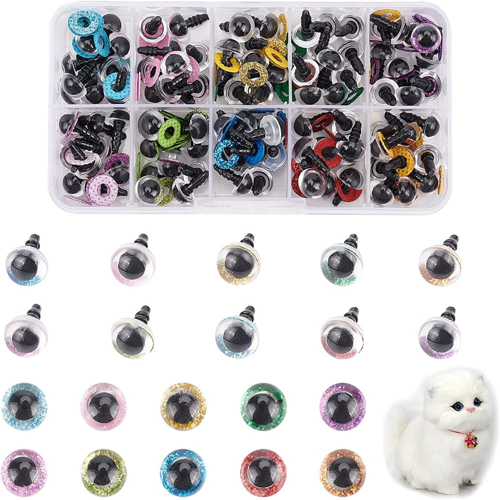 Click here for Choks Chok 100pcs Glitter Safety Eyes Glitter 10mm... prices